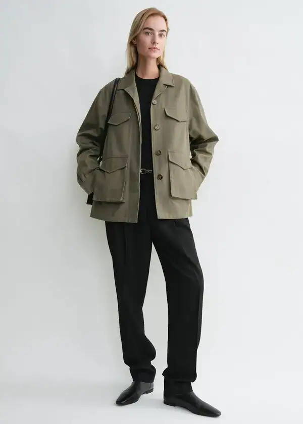 Toteme Army Jacket - Khaki Green | Editorialist
